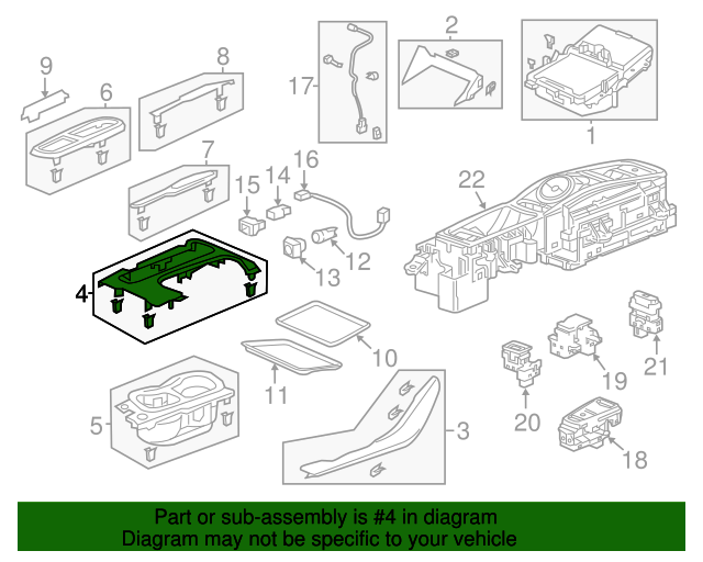 77291-TZ3-A71ZA - Console Panel 2018-2020 Acura TLX | My Acura Parts