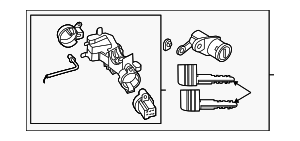 2007-2009 Mazda Lock Set EG22-09-010B | TascaParts.com