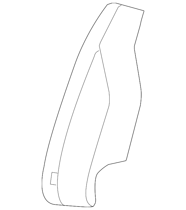 95018624 - Jet Black Rear Driver Side Seat Back Side Cover 2012-2020 ...