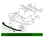 6512A126 - Lower Deflector 2008-2015 Mitsubishi Lancer | Mitsubishi ...