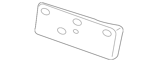 2008-2015 Mitsubishi Lancer License Bracket 6430a161 | Mitsubishi Parts ...