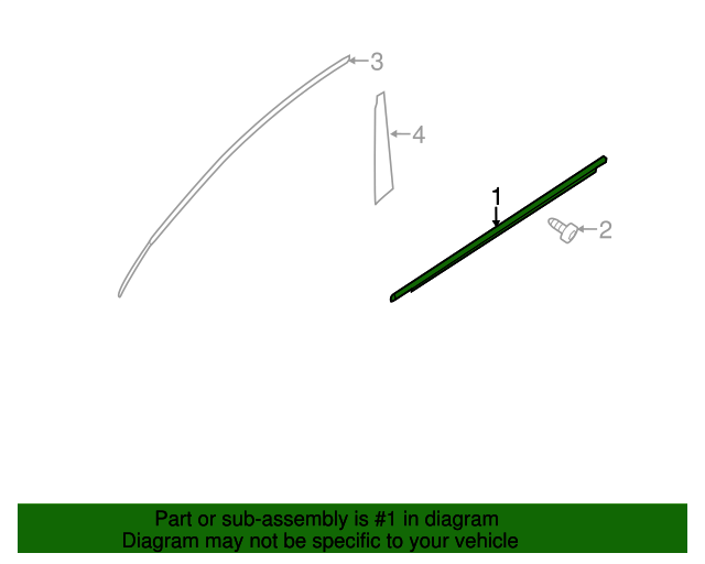 82220-2T000 - Belt Weather-Strip - 2011-2016 Kia Optima | Kia Auto Parts