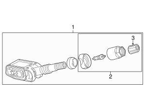 2016-2020 GM Tire Pressure Monitoring System (TPMS) Sensor Kit 13540598 ...