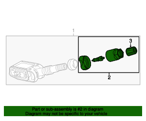 2014-2020 GM Tire Pressure Monitoring System Sensor Grommet 13507403 ...