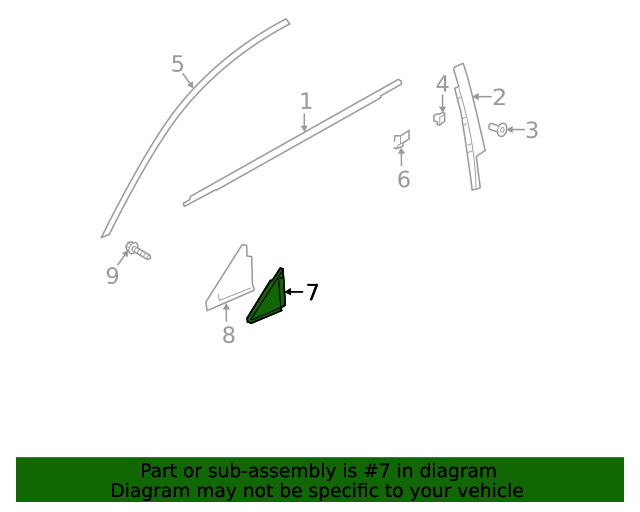 2019-2020 Audi Corner Trim 4K0-837-638-A | Genuine Audi Parts