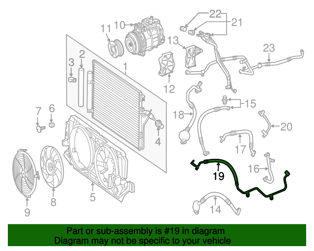 2010-2018 Mercedes-Benz Liquid Line 906-830-11-15 | Keyes Mercedes Parts