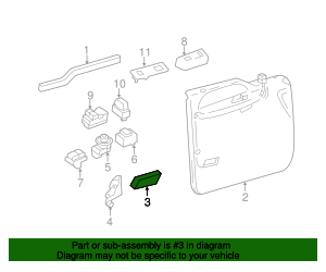 2008-2015 Ford Door Trim Panel Cover 7C3Z-25237W24-CA | TascaParts.com