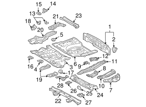 58366-0E010 - Support Bracket 2004-2009 Lexus | Lexus Parts Outlet