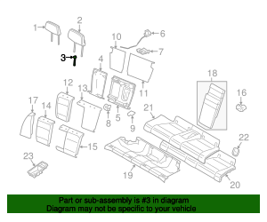 52207142042 - 2008-2013 BMW Headrest Guide (52-20-7-142-042) | BMW of ...
