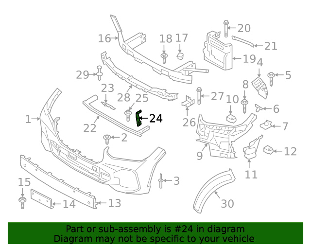 2019-2023 BMW Side Bracket 51-11-7-421-672 | OEM Parts Online