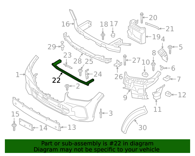 51117421600 - 2019-2022 BMW Lower Reinforced (51-11-7-421-600) | BMW of ...
