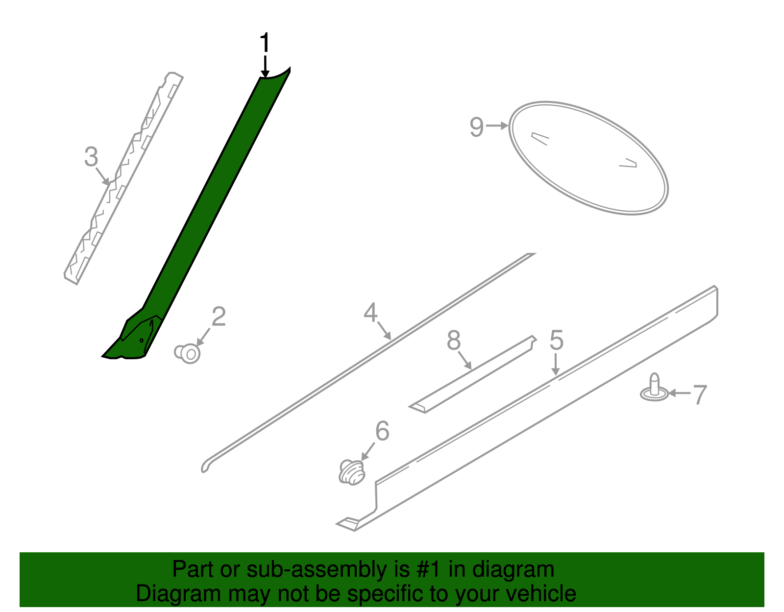 2017-2023 Land Rover Discovery Pillar Molding LR148858 | OEM Parts Online