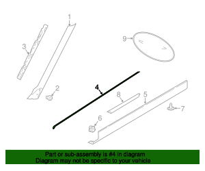 2017-2021 Land Rover Discovery Upper Molding LR082789 | OEM Parts Online