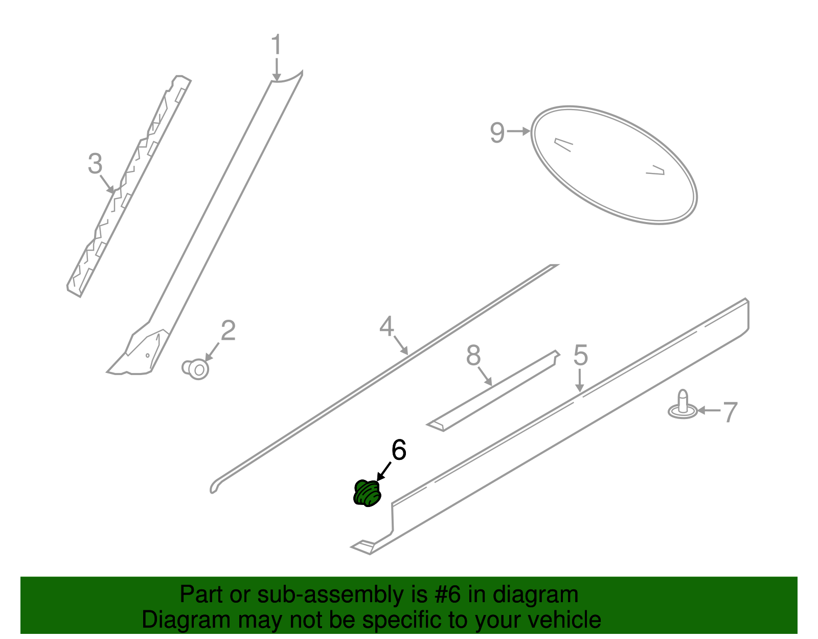 2017-2023 Land Rover Rocker Molding Clip LR078957 | JaguarParts.com