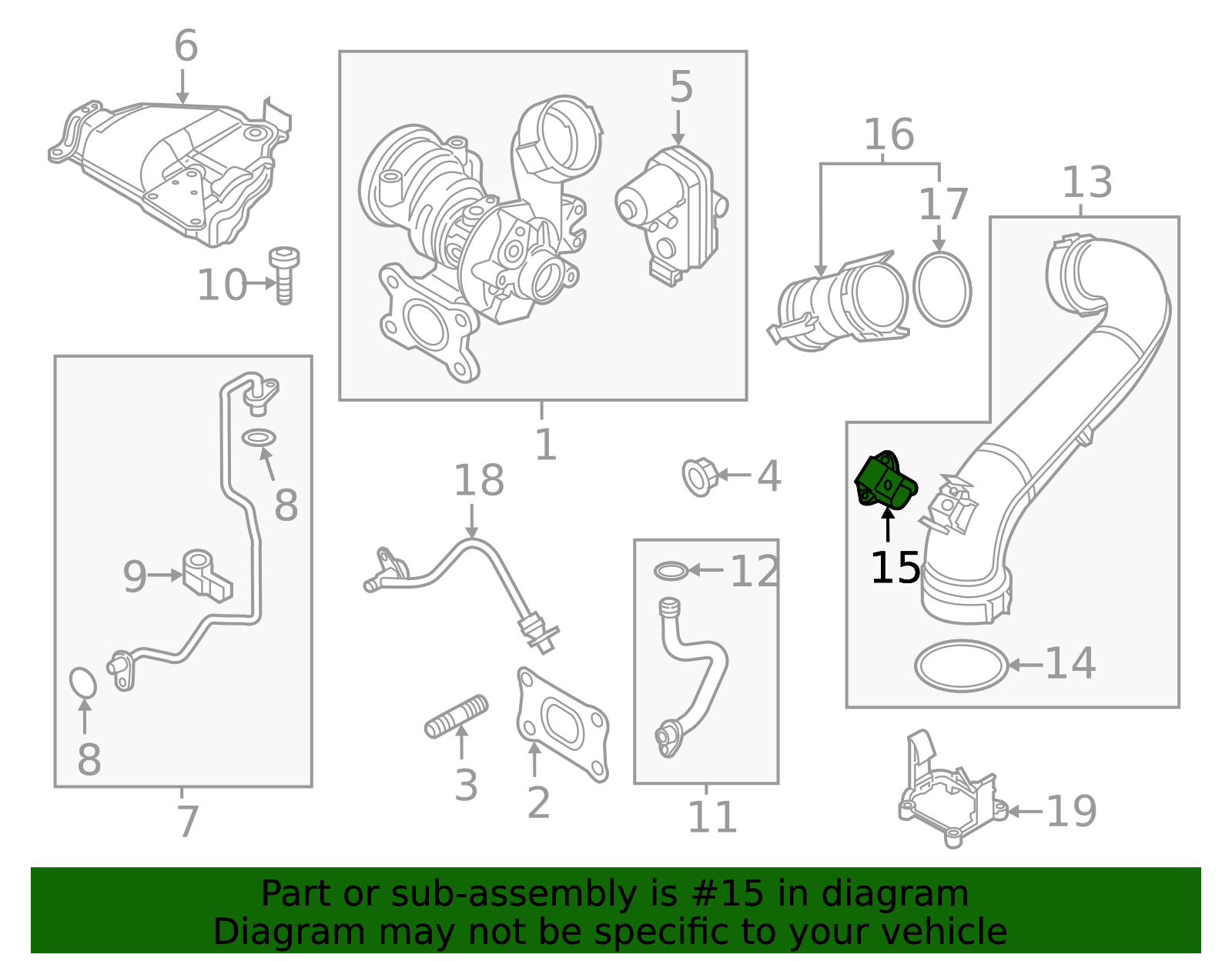 2019 Volkswagen Golf SportWagen Pressure Sensor 04C-906-051 | OEM Parts ...