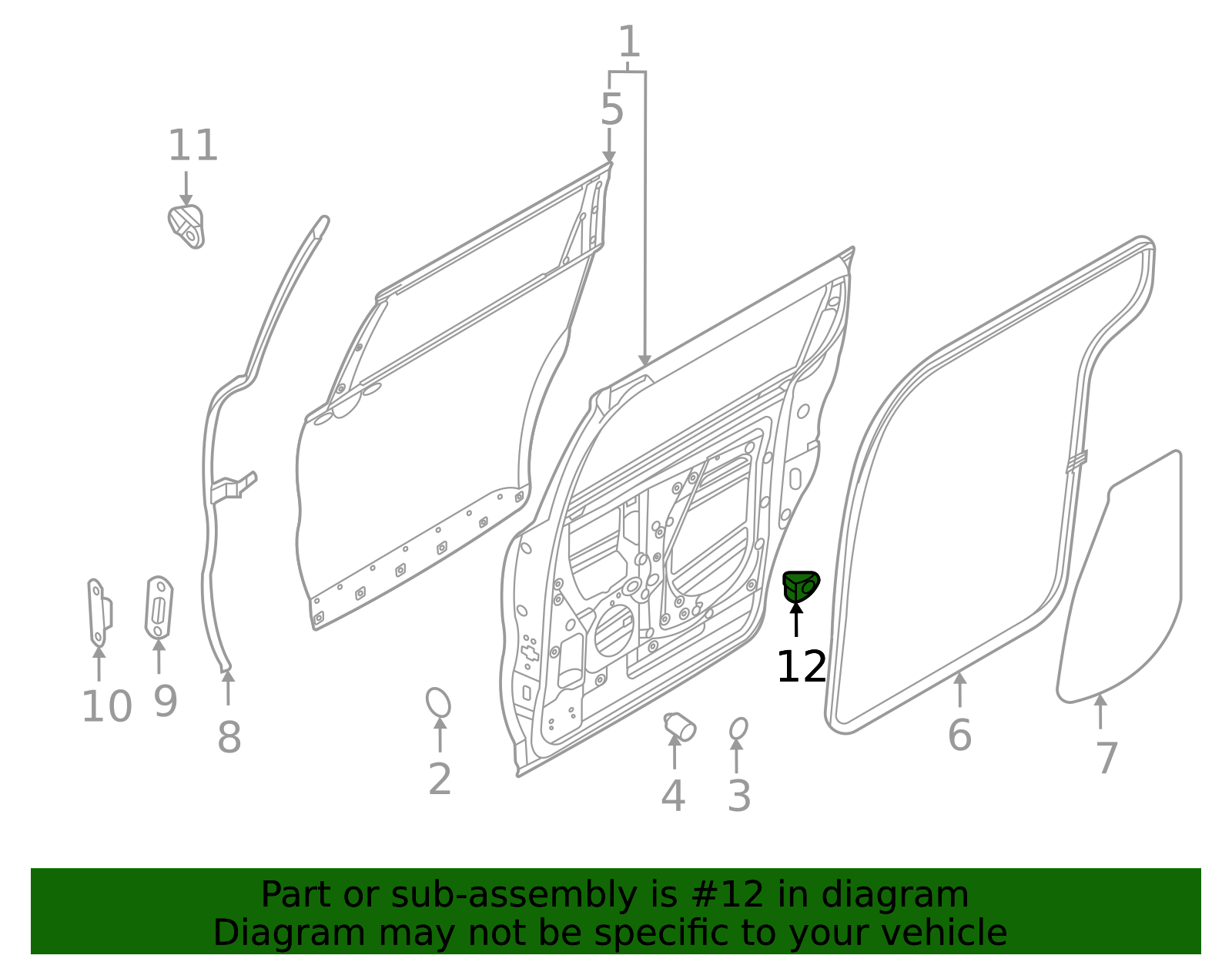 82191-R0000 - Sliding Door Bumper Stop 2022-2025 Kia Carnival | Kia.Parts
