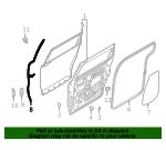83865-R0000 - Sliding Door Weatherstrip 2022-2025 Kia Carnival | Kia ...