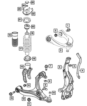 2011-2025 Mopar Spring Isolator 68029646AE | EastcoastMoparts