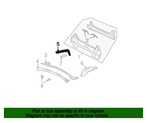 1997-2005 Buick Park Avenue Gutter 25669488 | Karl Auto Parts
