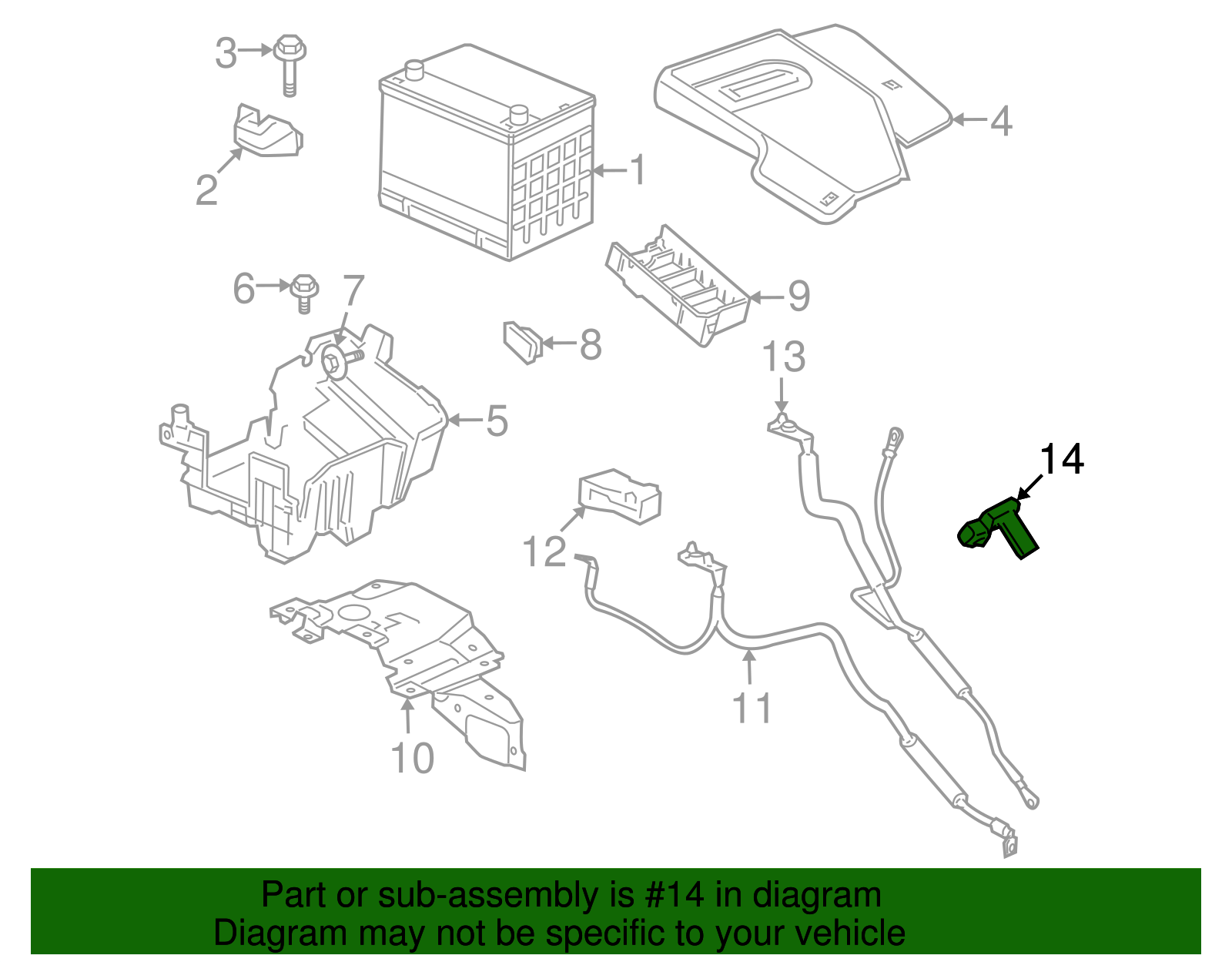 2005-2023 GM Battery Current Sensor 13505369 | Partners Chevy