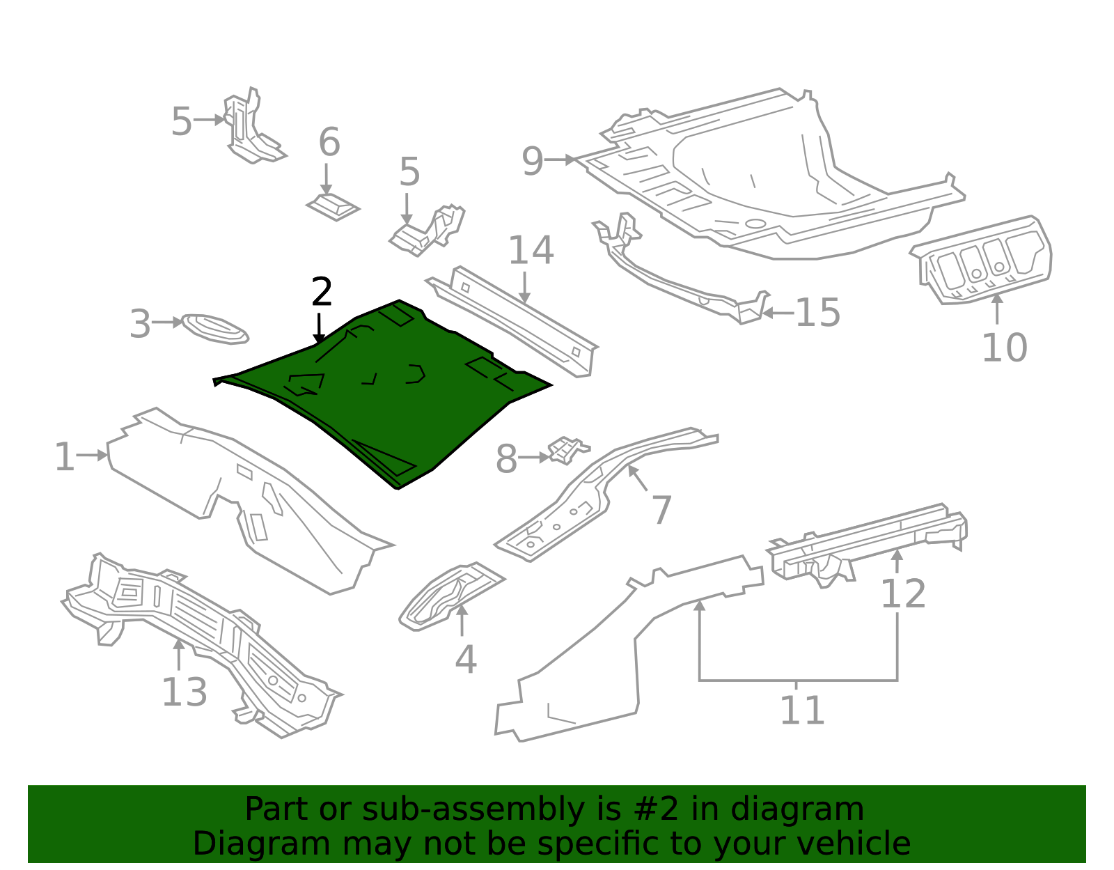 2018-2024 Toyota Floor Pan 58211-06231 | Toyota Parts Center