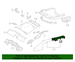 2020-2023 Toyota Camry Rail End 57604-06090 | Toyota Parts Center