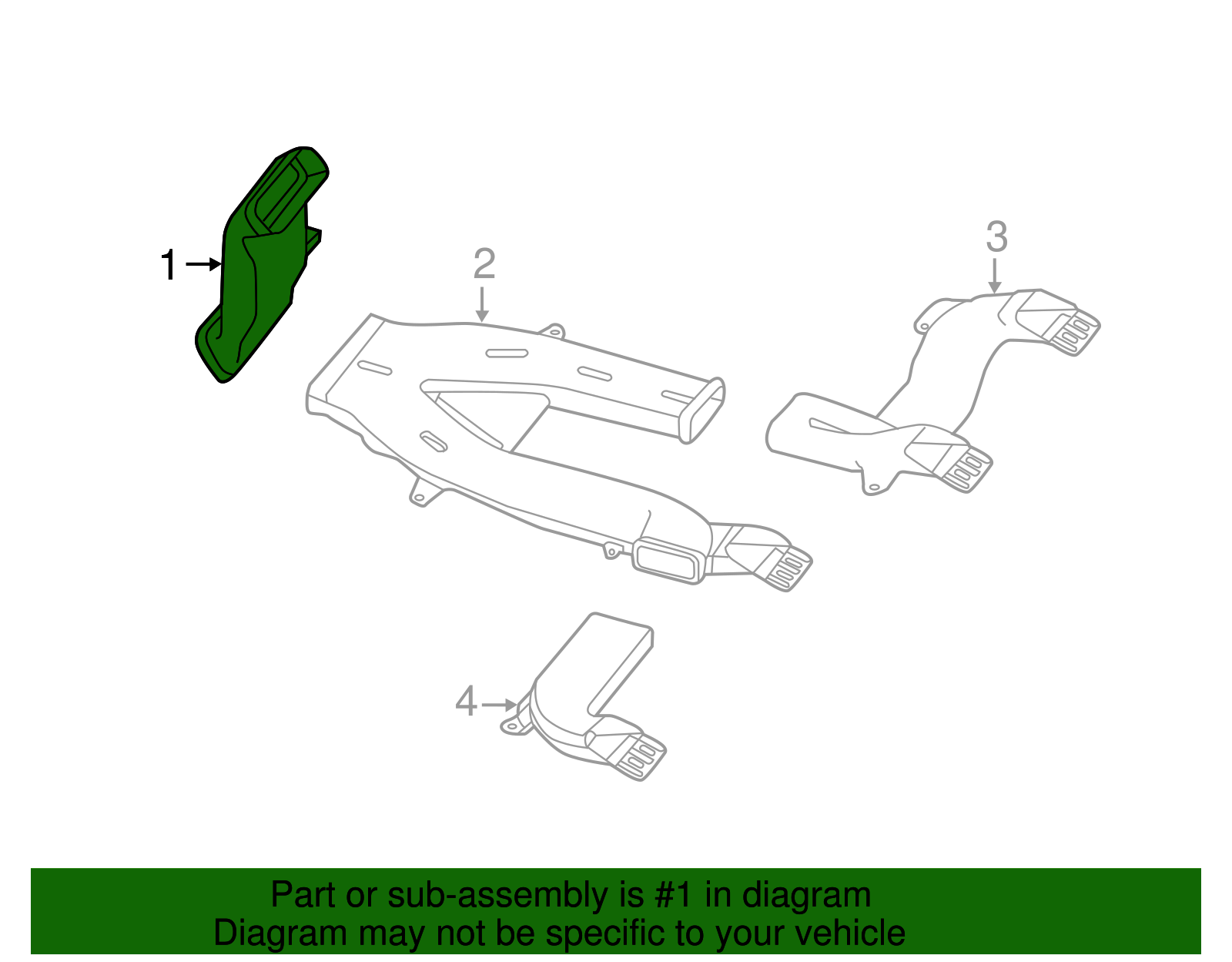 2013-2020 Nissan Pathfinder Center Duct 27932-3KA0B | Ziegler Nissan of ...