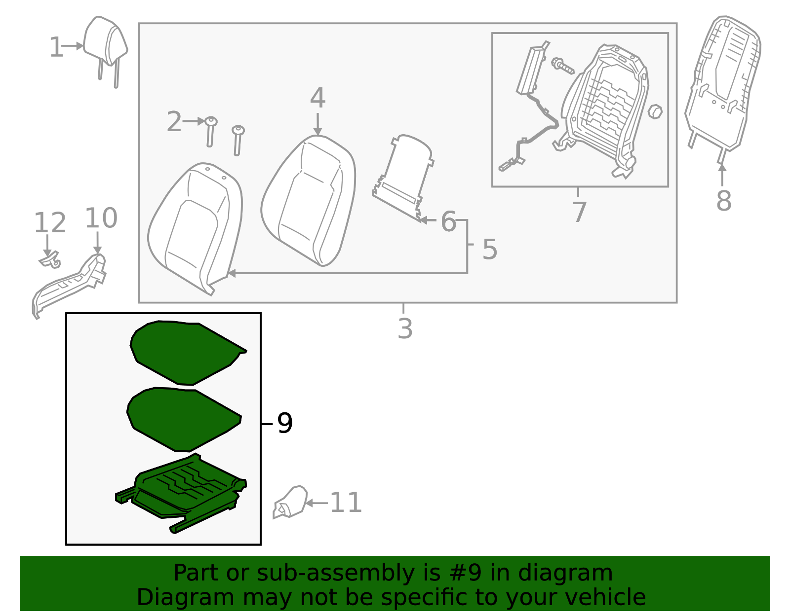 2021-2023 Hyundai Elantra Cushion Assembly 88B20-AA500-CJS | Hyundai ...