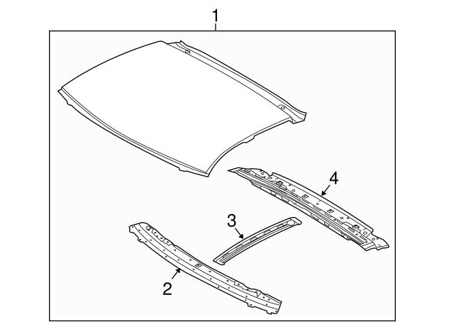 2009-2020 Nissan 370Z Rear Header 73230-1EA0A | TascaParts.com