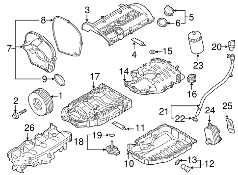 ENGINE PARTS for 2012 Audi Q5