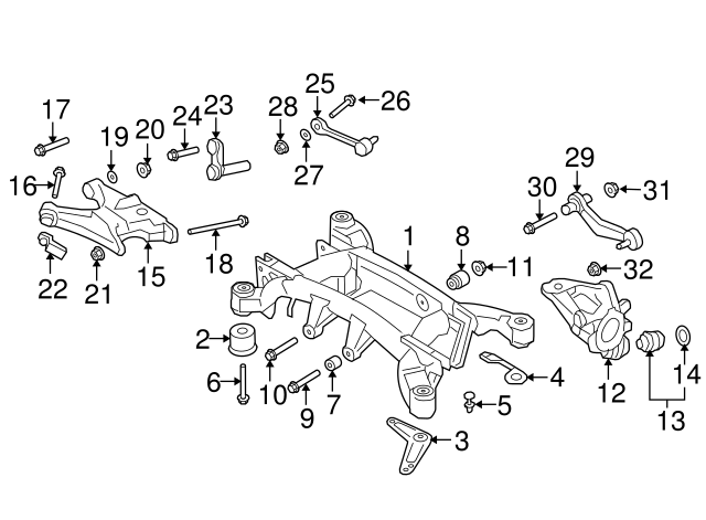 33326796002 - Rear Upper Control Arm 2007-2019 BMW | Genuine BMW Parts