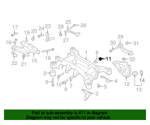 33326760380 - 1995-2025 BMW Ft Upper Control Arm Lock Nut (33-32-6-760 ...