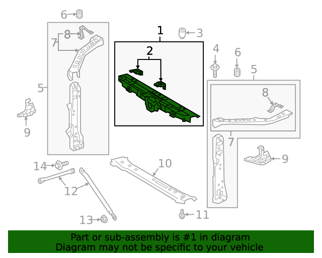 2019-2020 Lexus Upper Tie Bar 53205-33902 | Longo Lexus