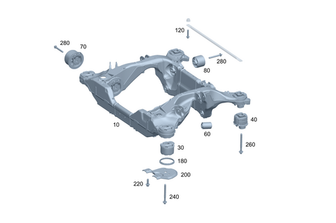 Rear Axle Carrier for 2025 Mercedes-Benz Maybach EQS 680 SUV | Mercedes ...