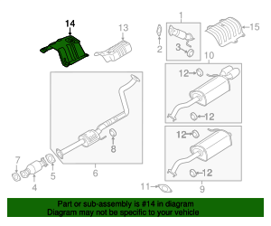 28793-A5500 - High-Quality Heat Shield for 2013-2018 Hyundai ...