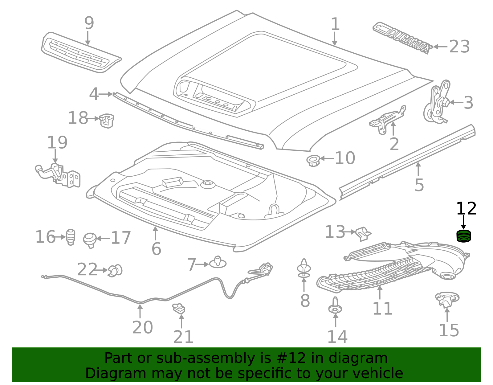2017-2019 GM Intake Air Duct Insulator 84152099 | OEM Parts Online