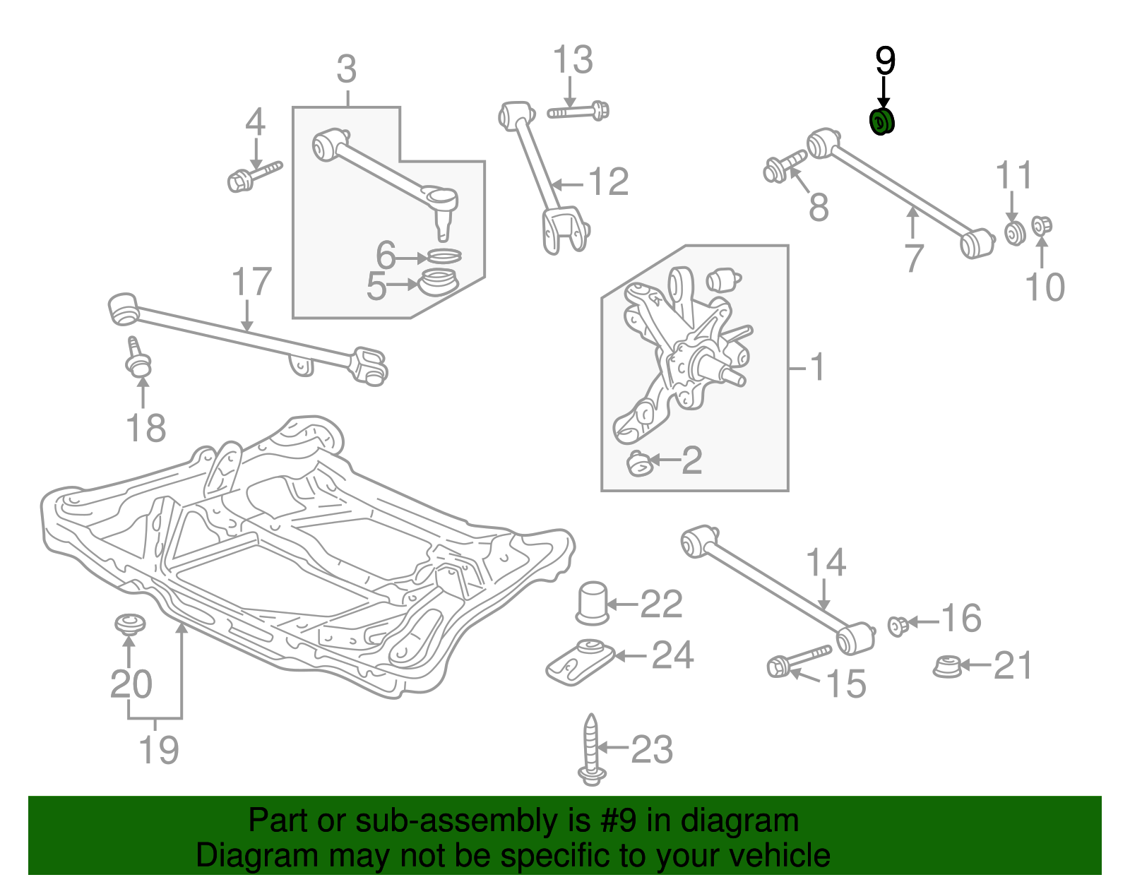52388-S84-A00 - 1998-2004 Honda Accord - Plate Cam | Genuine Honda Parts