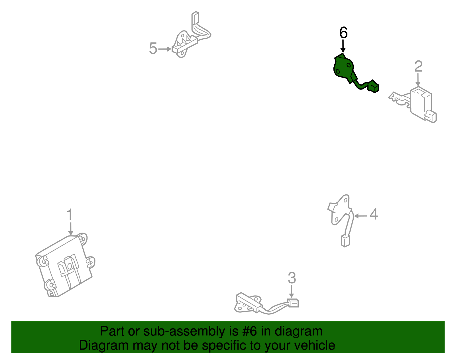 8637B115 - Keyless Entry Antenna 2011-2024 Mitsubishi | Mitsubishi ...