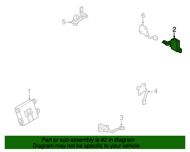 2011-2023 Mitsubishi Warning Buzzer 8637A176 | Auto Parts