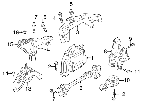 Engine & Trans Mounting for 2012 Mini Cooper Countryman | Mini Parts Direct