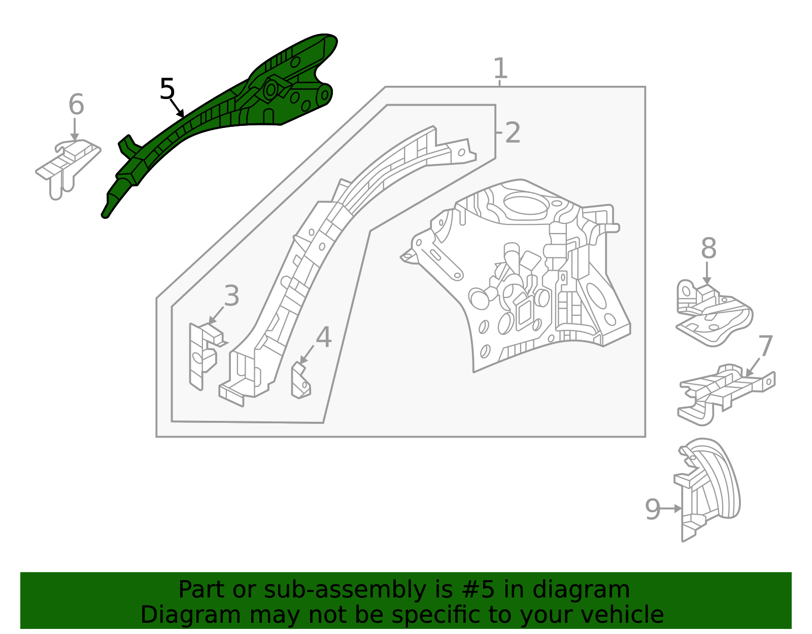 60610-T20-305ZZ - 2022-2025 Honda Civic - Upper Outer Rail | Genuine ...