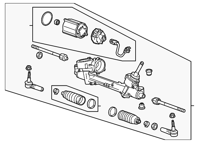 2017-2020 Chevrolet Impala Electric Drive Rack and Pinion Steering Gear ...