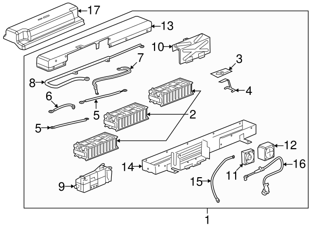 2007-2010 GM Hybrid Drive Motor Battery Pack Control Module 19118996 ...