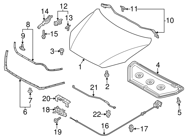 2013-2016 Mazda CX-5 Front Weather-Strip KD53-56-770 | OEM Parts Online