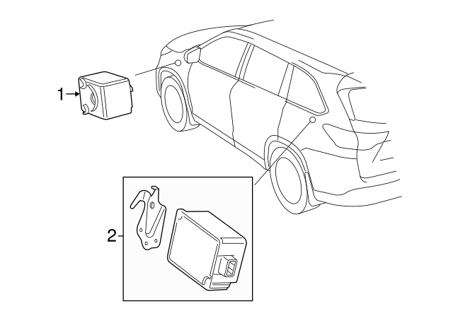2017-2019 Toyota Highlander Receiver 897A0-0E040 | OEM Parts Online