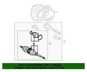 Toyota CV Joint Boot Kit (Left, Right, Front) 04428-0W060 | Auto Parts