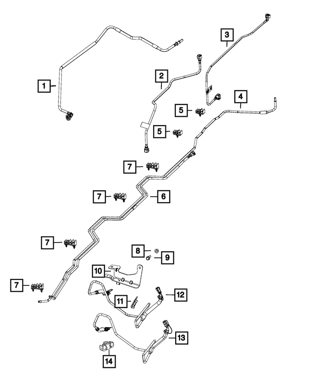 2014-2019 Ram Fuel Vapor Tube 68213299AC | Mopar Auto Parts Direct