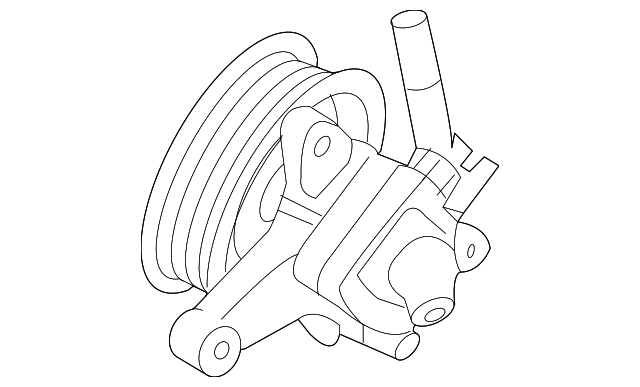 57100-3J010 - Power Steering Pump - 2007-2012 Hyundai Veracruz | World ...