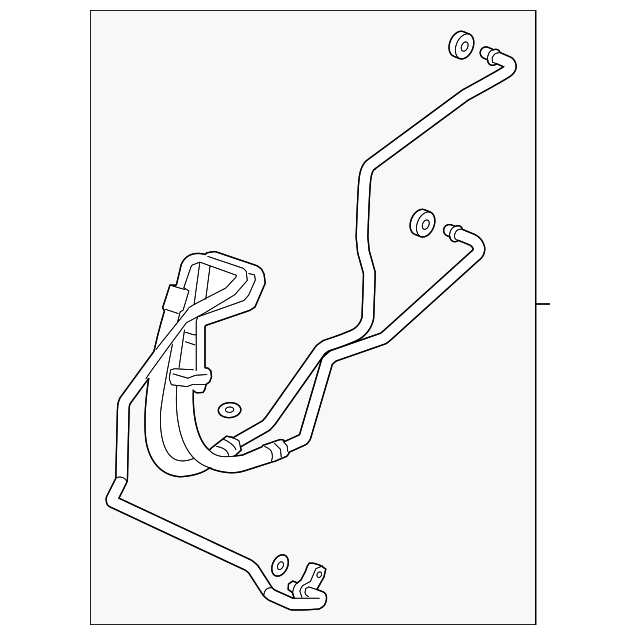 2016-2021 GM Automatic Transmission Oil Cooler Hose Assembly 42520228 ...