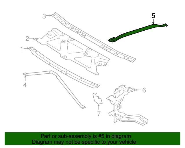 51618065852 - 2018-2022 BMW Diagonal Brace (51-61-8-065-852) | BMW of ...